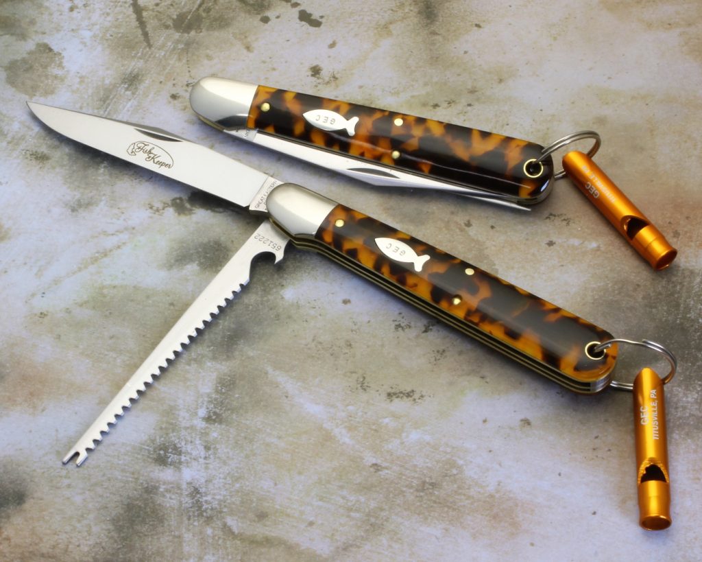 #65 Fish Keeper - Tortoise Shell Acrylic - Great Eastern Cutlery